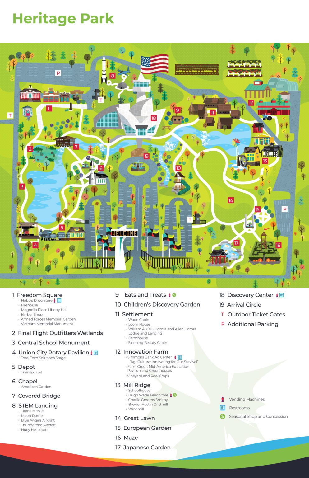 Museum Map - Discovery Park of America: Museum and Heritage Park