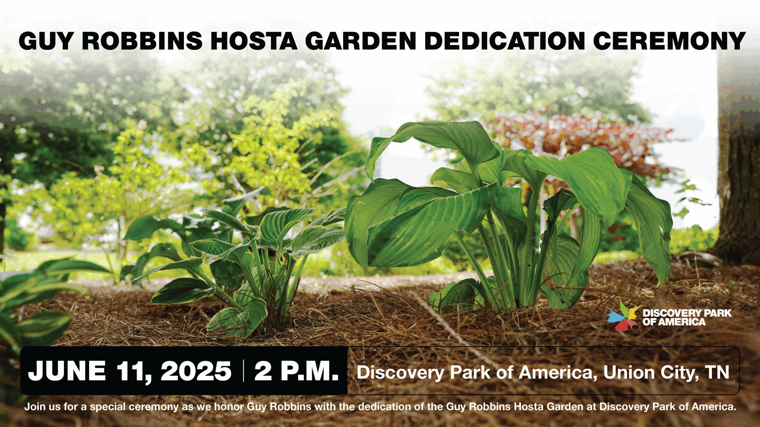 Guy Robbins Hosta Garden Dedication Ceremony - Discovery Park of ...